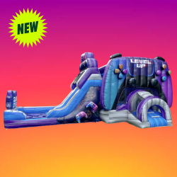 Level Up XL Bounce House with Slide (Wet or Dry) - Bouncin' Baye ...